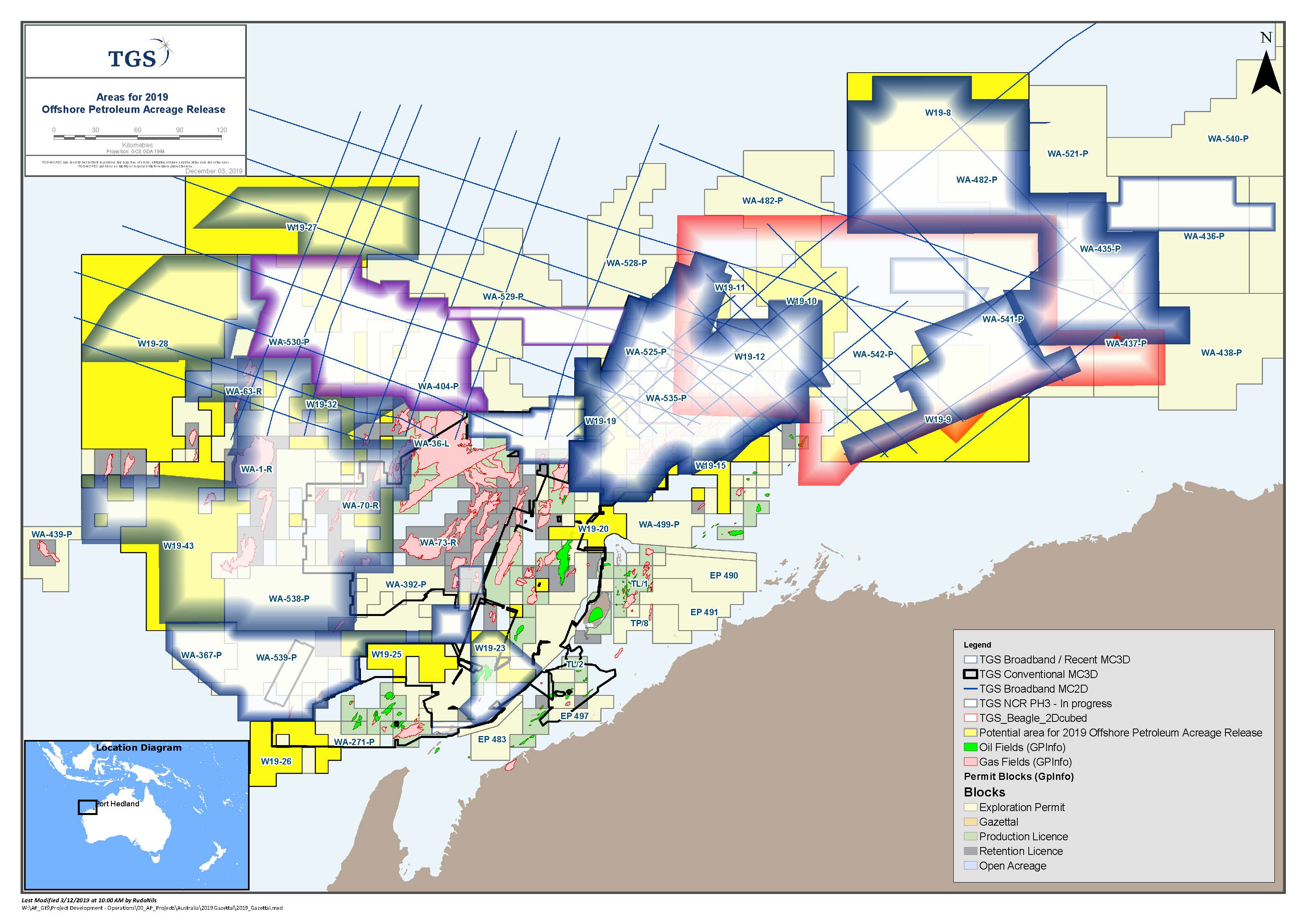 TGS - Australian acreage round 2019