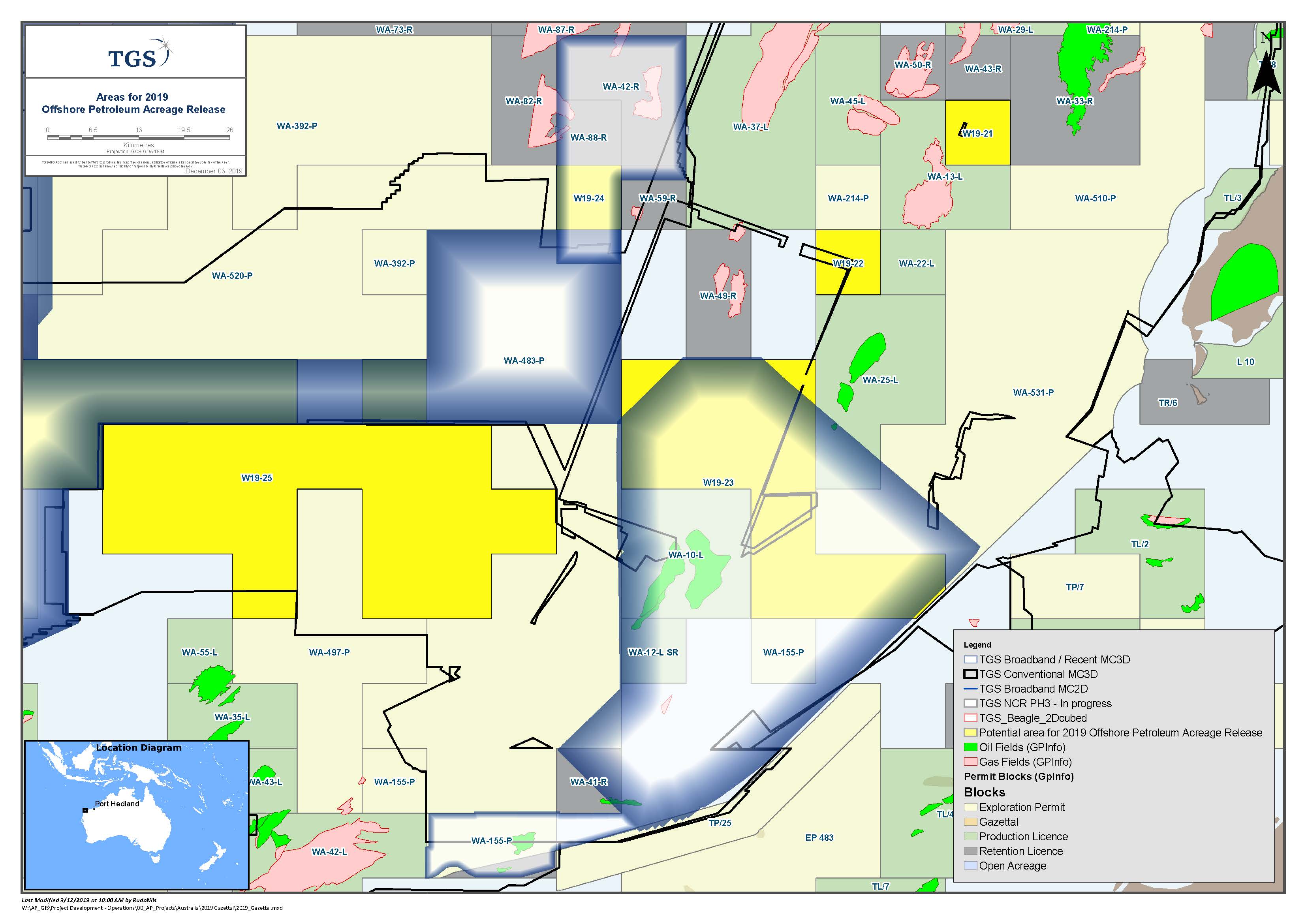 TGS - Australian acreage round 2019
