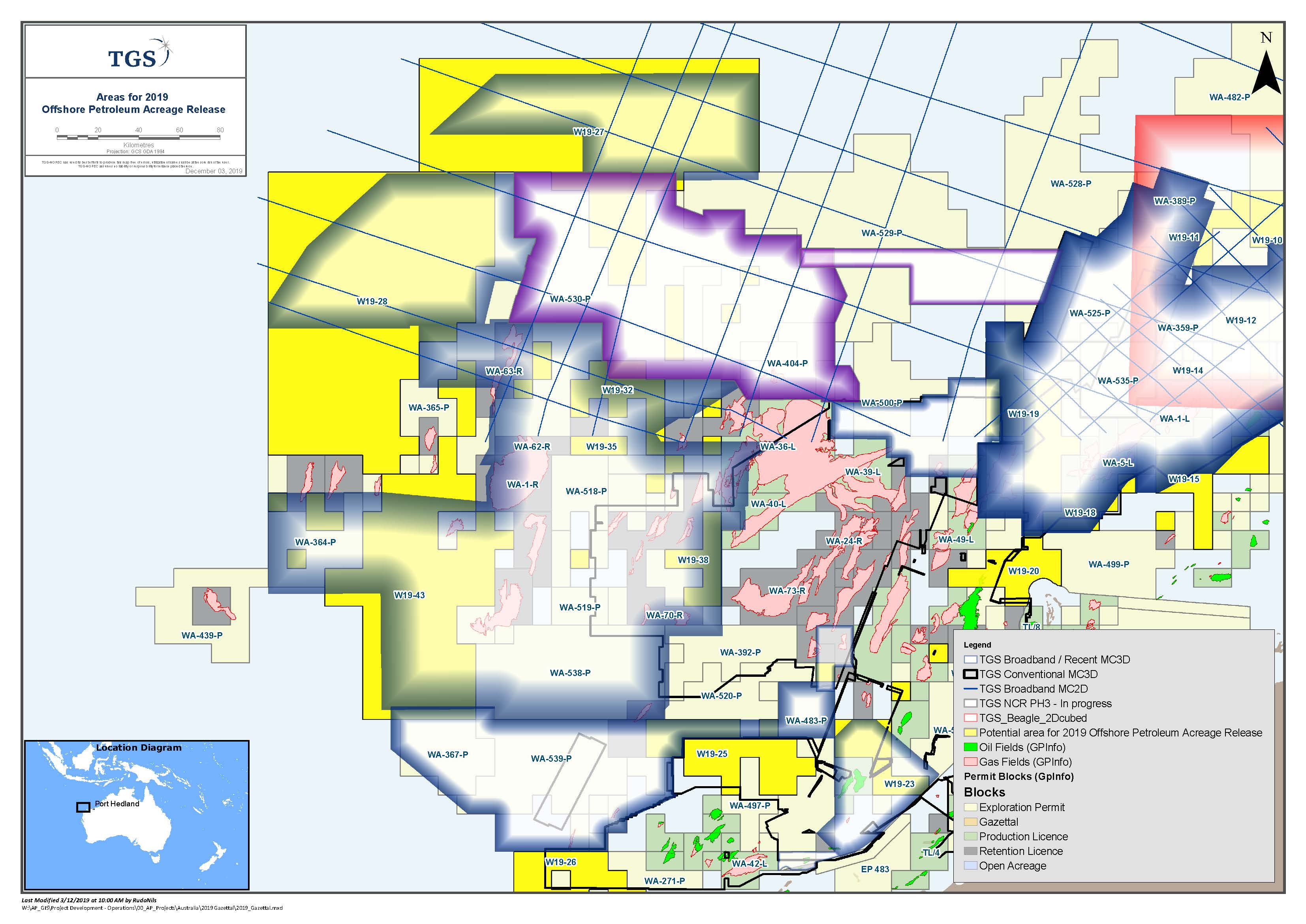TGS - Australian acreage round 2019