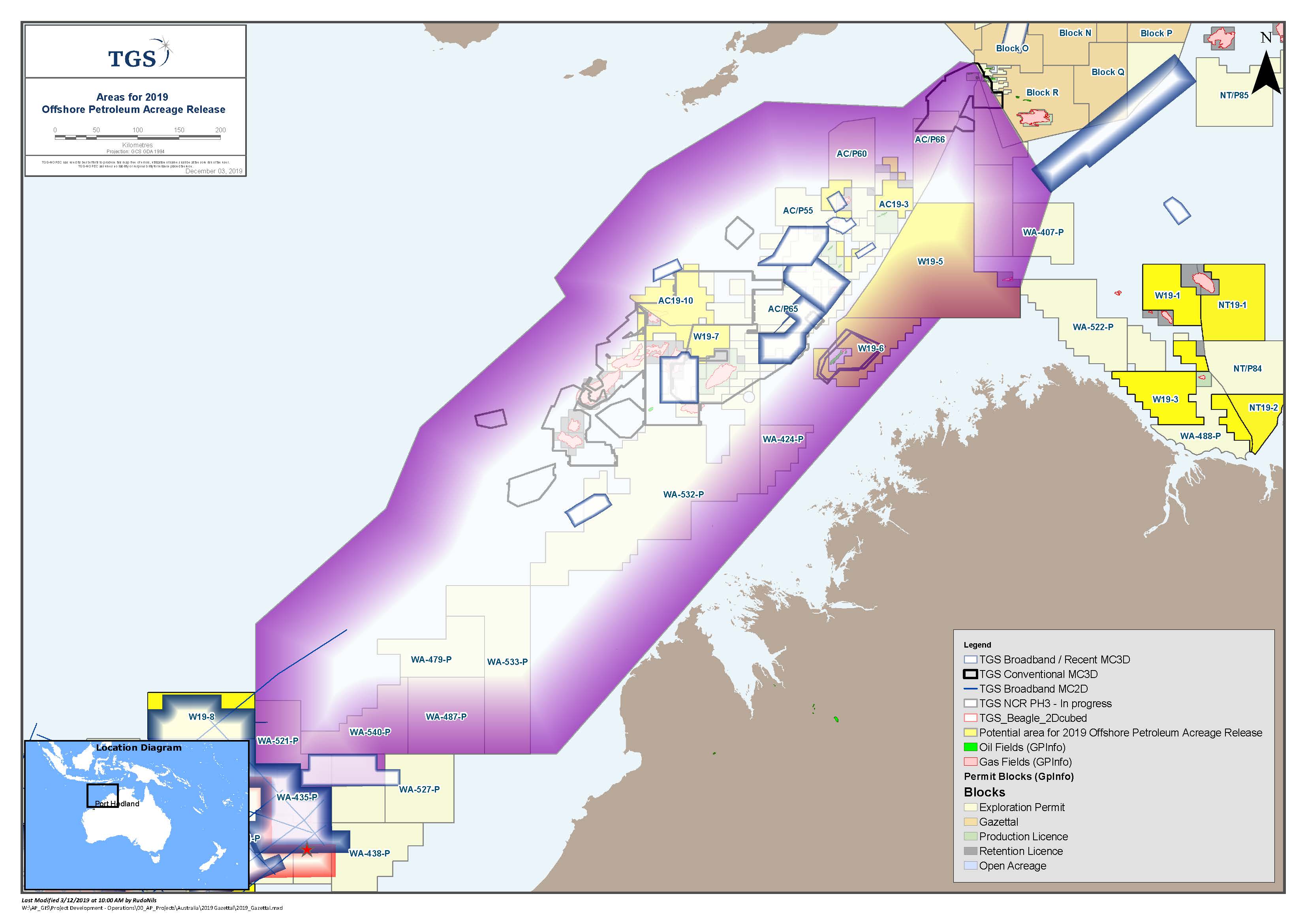 TGS - Australian acreage round 2019