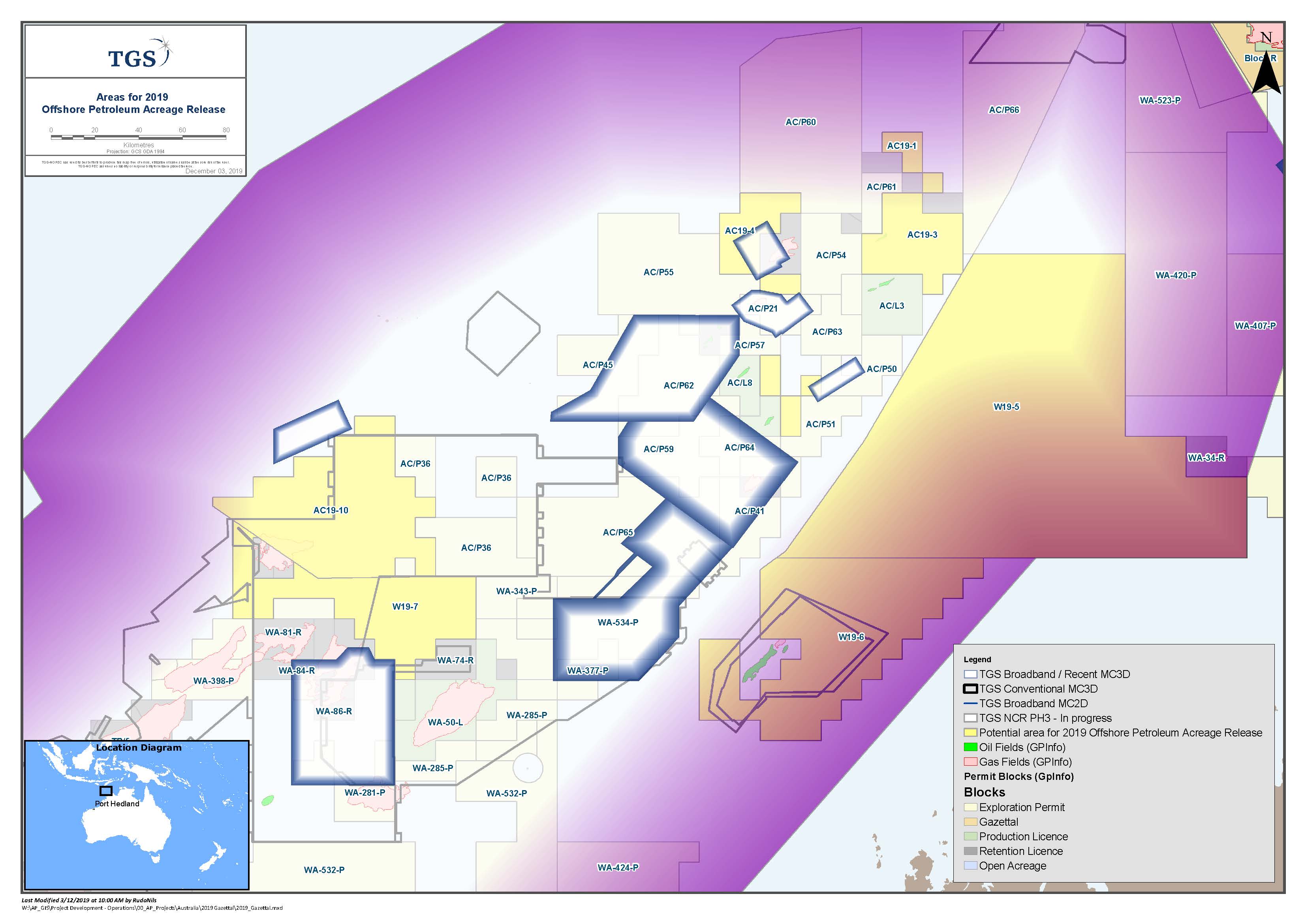 TGS - Australian acreage round 2019